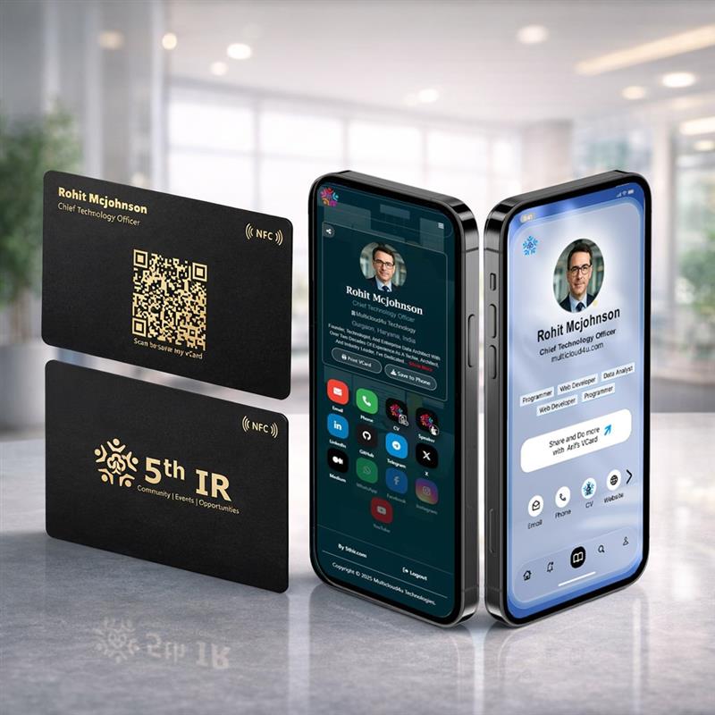 NFC Digital Business Card | Smart V-Card – 5thir